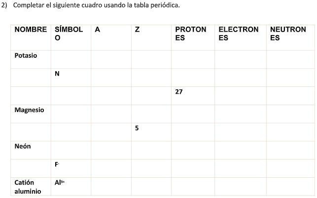 SOLVED: Ayuda por favor con esta actividad Completar el siguiente ...
