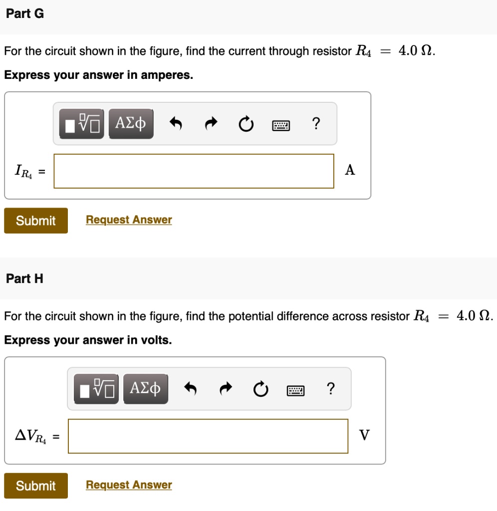 Part g for the circuit shown in the figure find the current...