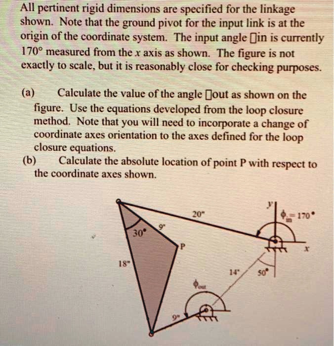SOLVED: Texts: All pertinent rigid dimensions are specified for the ...