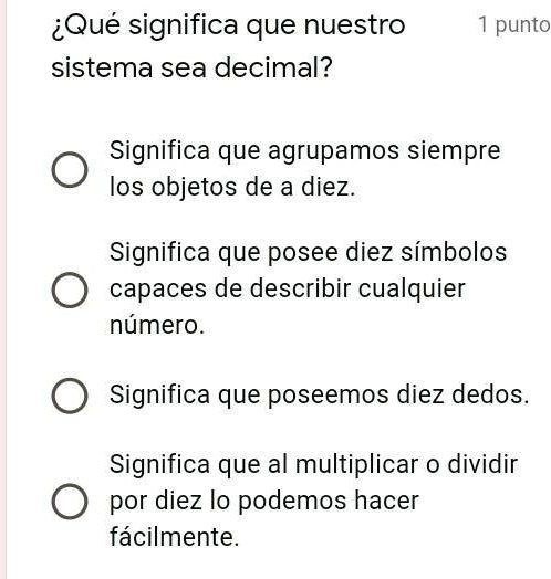 busca la respuesta correcta brooo ique significa que nuestro sistema ...