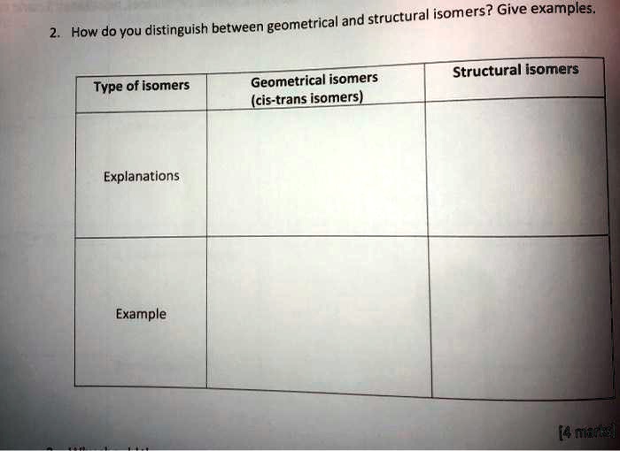 SOLVED:How do You distinguish between geometrical and structural ...