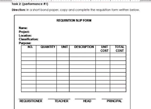 pa help po kailangan lang po now na po task 2 performance i direction ...