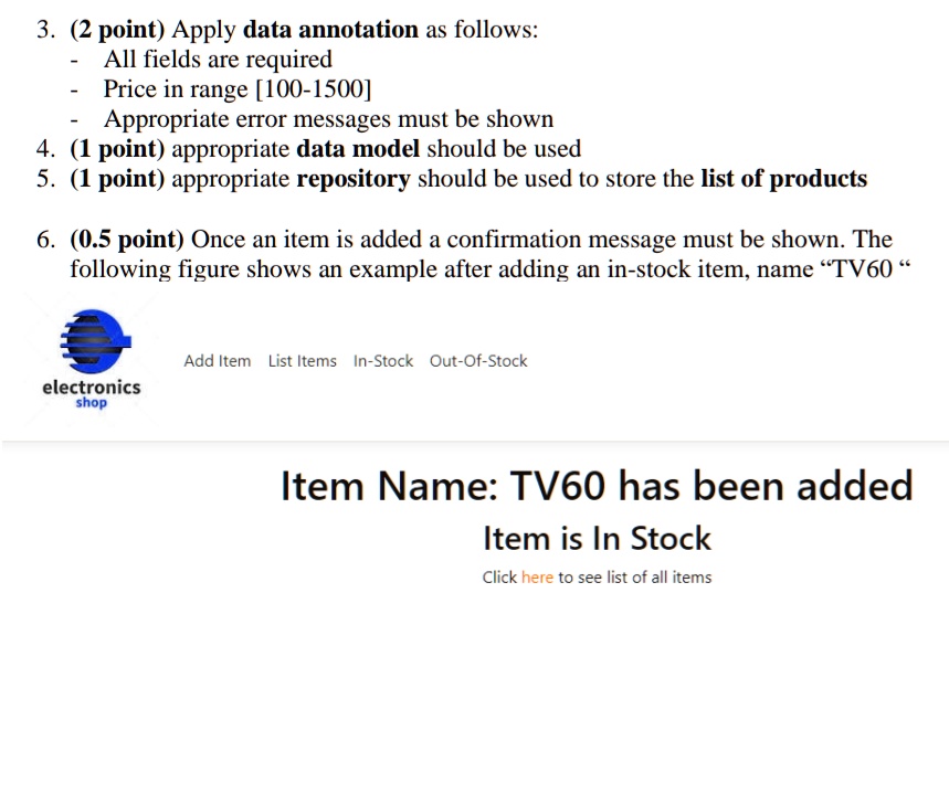 SOLVED: 3. (2 points) Apply data annotation as follows: All fields are ...