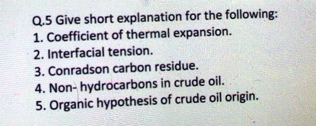 SOLVED: Q.5 Give short explanation for the following 1.Coefficient of ...