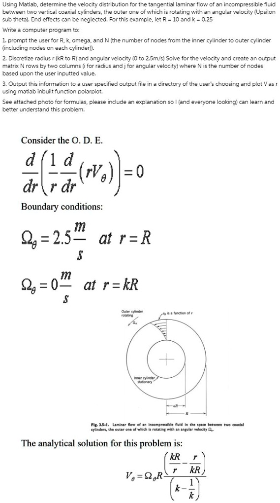 SOLVED: Solve using MATLAB ode45 Using Matlab,determine the velocity ... SOLVED: Solve using MATLAB ode45 Using Matlab,determine the velocity ...