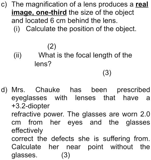 SOLVED: Texts: Please also give reasons for the - and + signs in ...