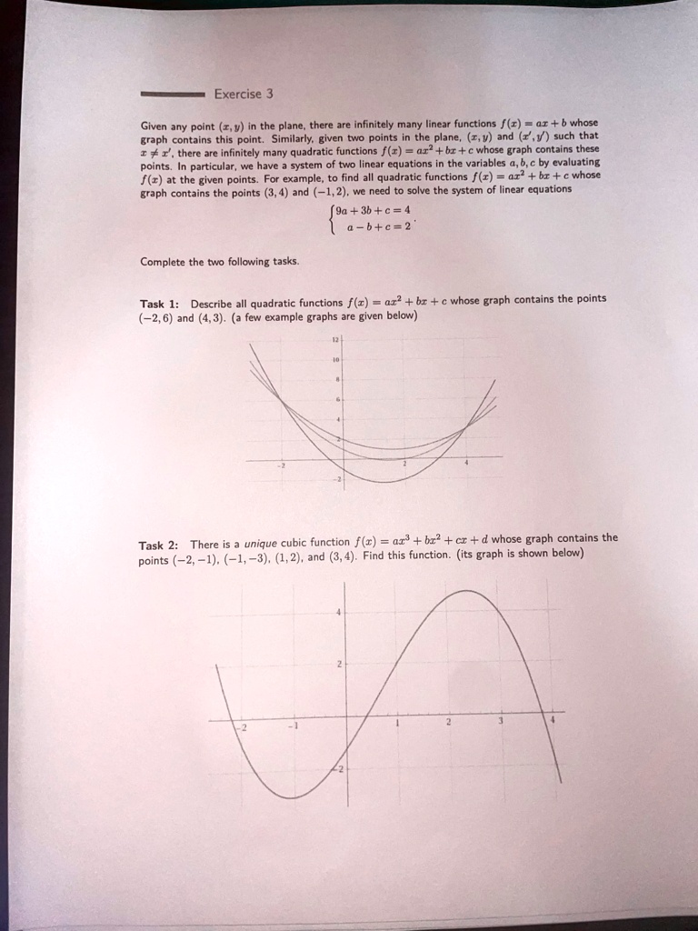 exercise 3 given any point zy in the plane there are infinitely many ...