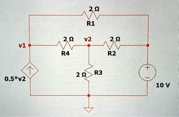 SOLVED: Part A: derive the node equations for nodes, V1 and V2. plug in values to end up with ...