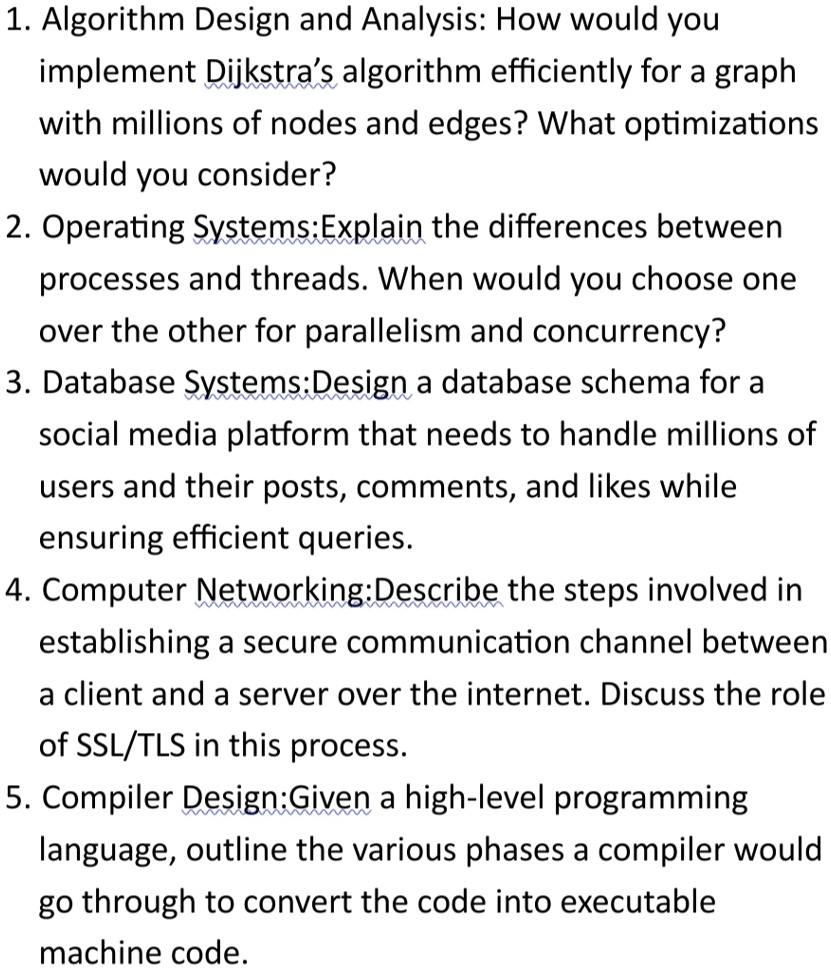 Solved 1 Algorithm Design And Analysis How Would You Implement Dijkstras Algorithm