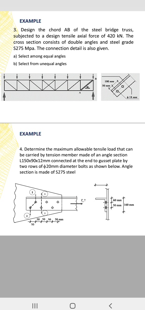 pls try to solve the below steel and timber assignment example design ...