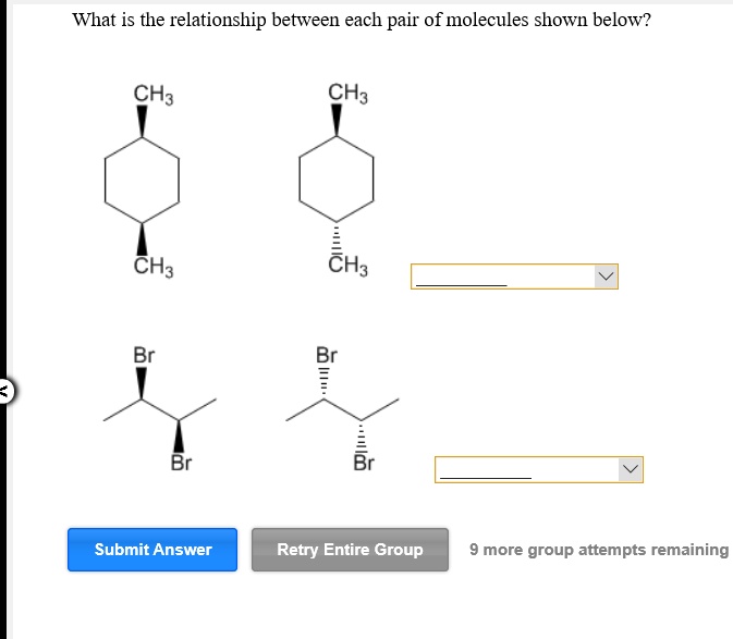 what is the relationship between each pair of molecules shown below ch3 ch3 ch3 br br submit ...