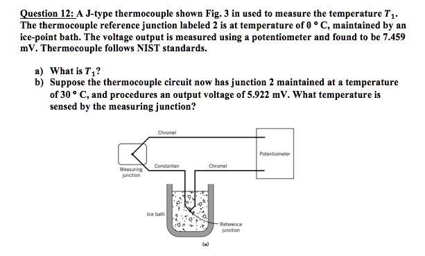 question 12 a j type thermocouple shown fig 3 in used to measure the ...