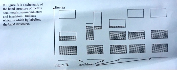 SOLVED: Figure B is a schematic of the band structure of metals ...