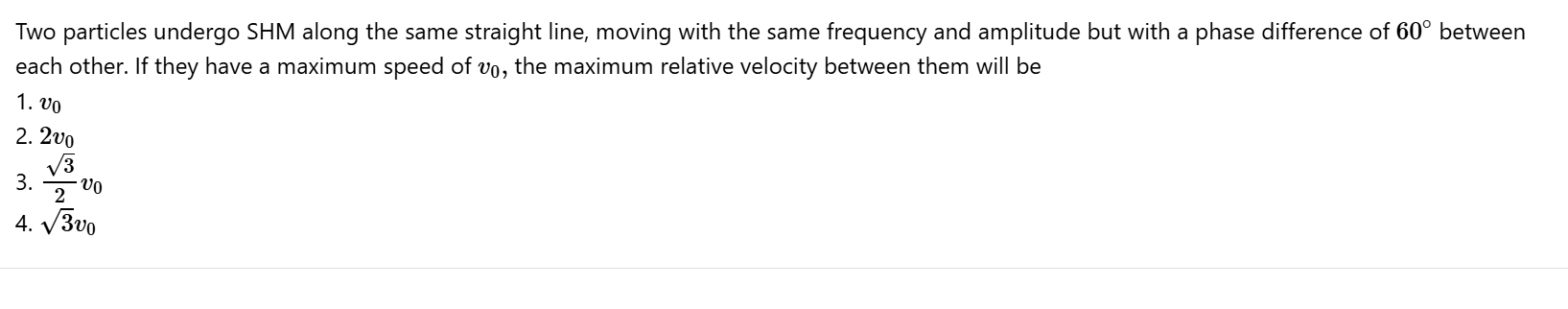 Two Particles Undergo Shm Along The Same Straight Line Moving With The