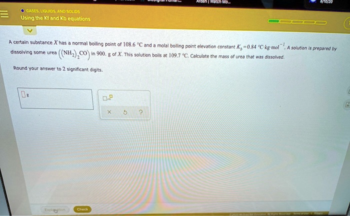 SOLVED: GASES Louid: ANosoudr Usuna thc KI and Kb cquations certdin ...