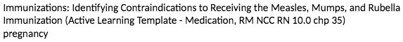 immunizations identifying contraindications to receiving the measles ...
