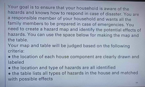 Your goal is to ensure that your household is aware of the hazards and ...