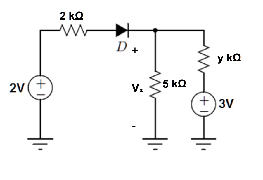 Video Solution In The Circuit Given In The Figure A Determine The Conduction State Of The