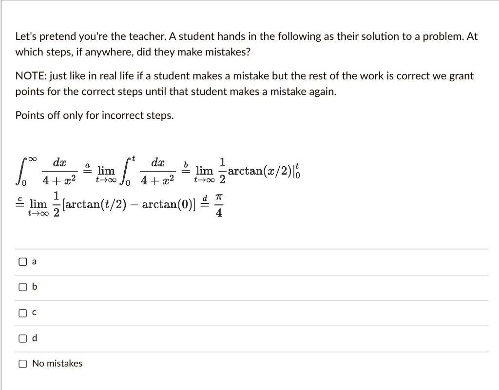 Lets Pretend Youre The Teacher A Student Hands In The Following As