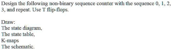 Solved Design The Following Non Binary Sequence Counter With The 5188