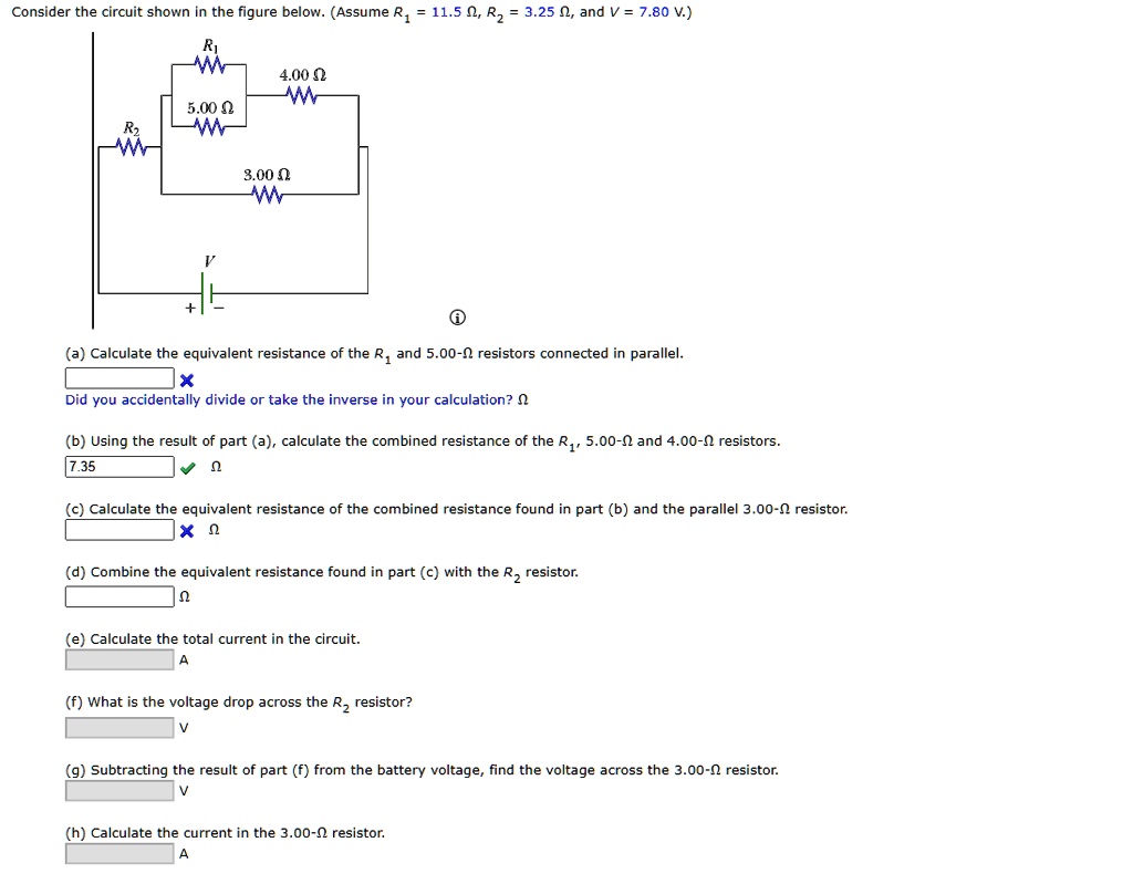Consider the circuit shown in the figure below. (Assume R1 = 11.5 Ω, R2 ...