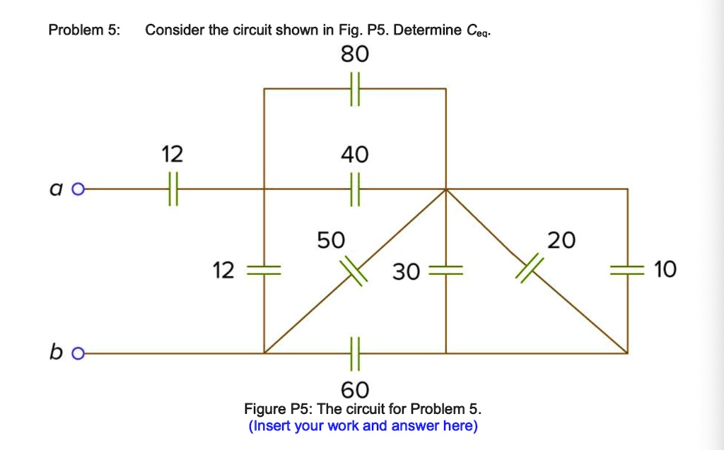SOLVED: Problem 5: , Consider the circuit shown in Fig. P5. Determine C(eq ). Figure P5: The ...