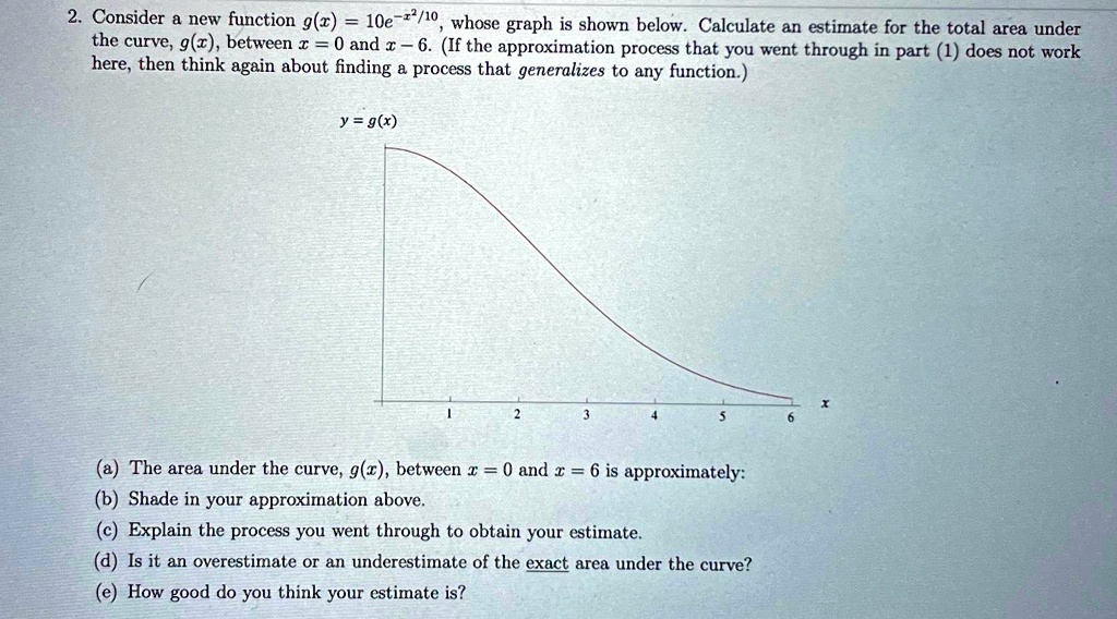 SOLVED: Consider a new function g(x)=10e^(-(x^(2))/(10)), whose graph ...