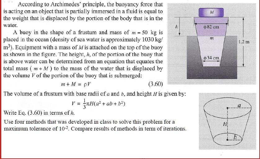 SOLVED: Just answer the question using Bisection Method, False-Position Method, Newton-Raphson ...