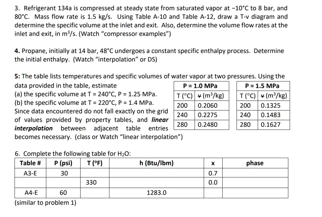 3 refrigerant 134a is compressed at steady state from saturated vapor at 10c to 8 bar and 80c ...