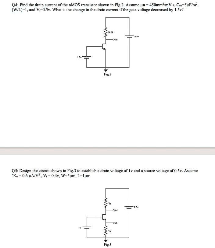 SOLVED: Please, Q4 and Q5 immediately. (Electric Physics) Q4: Find the ...
