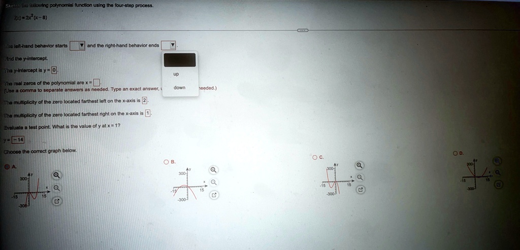 SOLVED: In this lesson, we will examine the function using the four ...