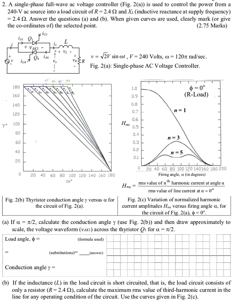 a single phase full wave ac voltage controller fig 2a is used to ...