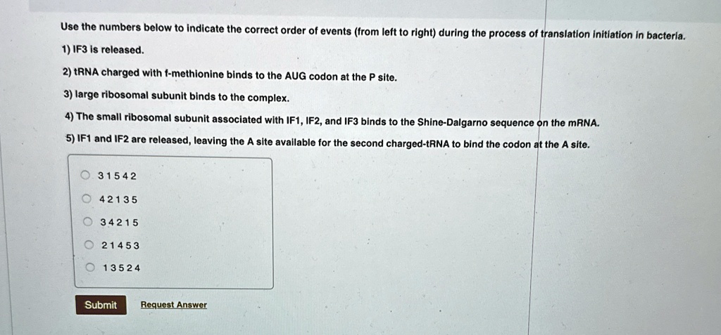 use the numbers below to indicate the correct order of events from left ...