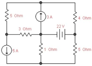 en el siguiente circuito calcular la corriente en cada elemento ...