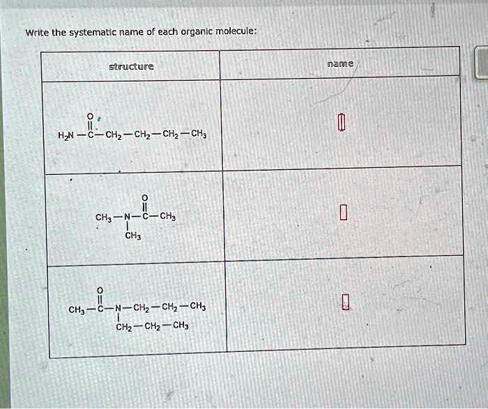 Solved Structure Ch3 Ch2 Ch2 Nh Ch Ch3 Ch2 Ch2 Ch3 Name N Ethyl N