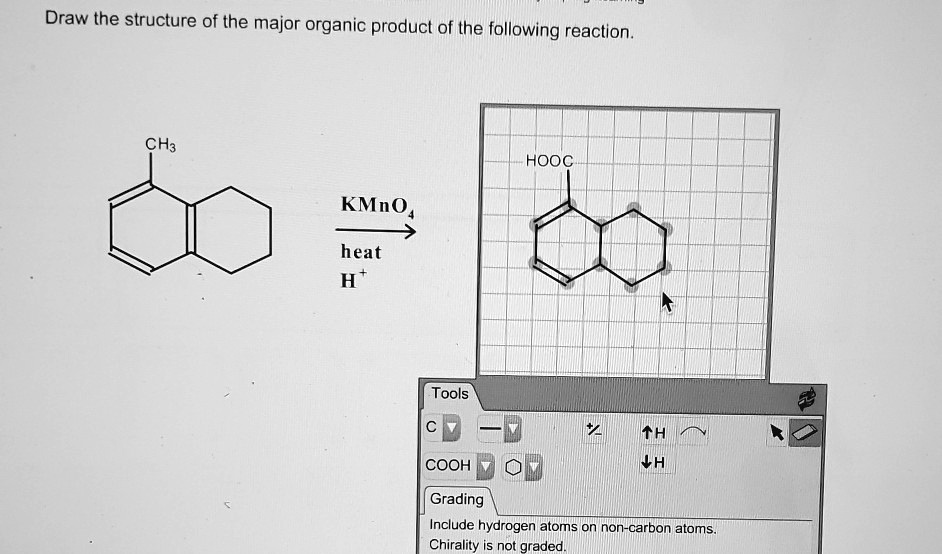 SOLVED: Draw the structure of the major organic product of the ...