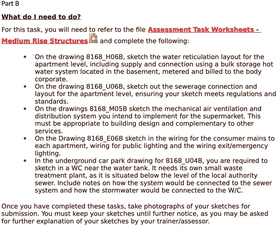 Part B What do I need to do? For this task, you will need to...