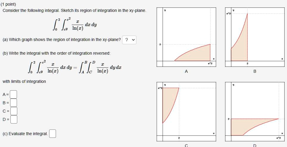 SOLVED:(1 point) Consider the following integral. Sketch its region of ...