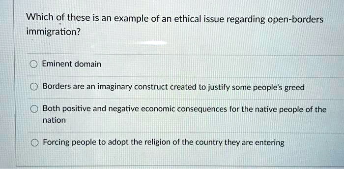 SOLVED: Which of these is an example of an ethical issue regarding open ...
