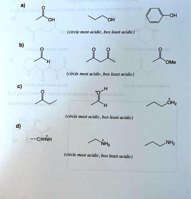 SOLVED: OH OH OH (circle most acidic , box least acidic) (q OMe (circle ... SOLVED: OH OH OH (circle most acidic , box least acidic) (q OMe (circle ...
