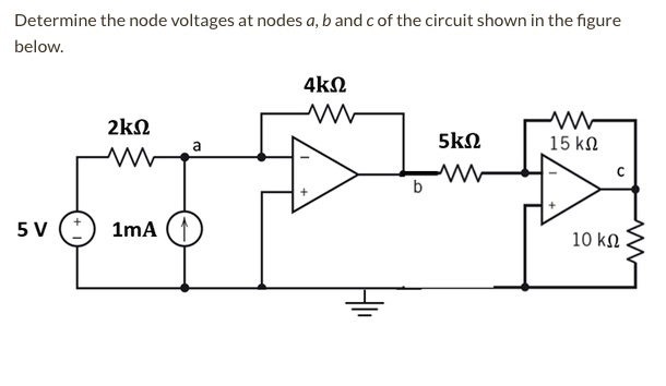 a) Calculate the voltage va. b) Calculate the voltage vb. c) Calculate ... a) Calculate the voltage va. b) Calculate the voltage vb. c) Calculate ...