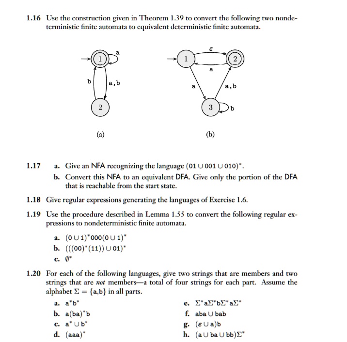 116 use the construction given in theorem 139 to convert the following ... 116 use the construction given in theorem 139 to convert the following ...
