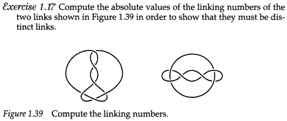 SOLVED: Exercise 1.17 Compute the absolute values of the linking ...