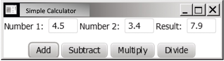 Solved Write A Program Using Javafx To Implement A Simple Calculator Which Performs Add