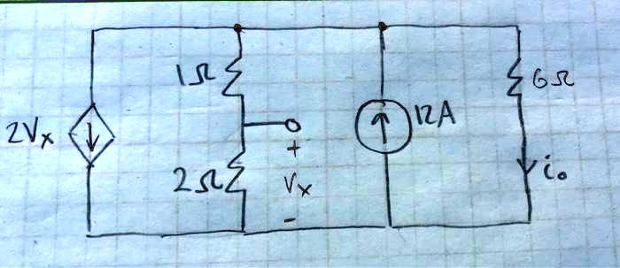 find the voltage vx 20826
