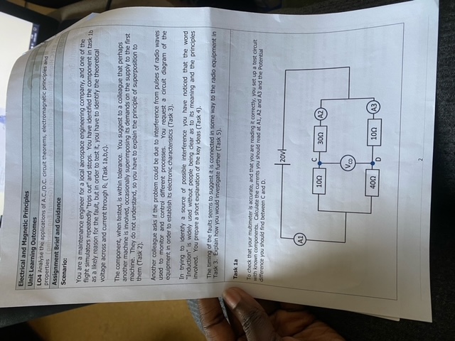 Electrical and Magnetic Principles Unit Learning Outcomes LO4 Analyse ...