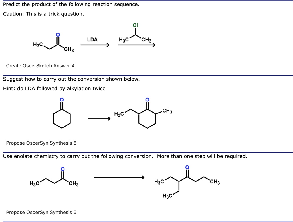 SOLVED: Predict the product of the following reaction sequence. Caution: This is a trick ...