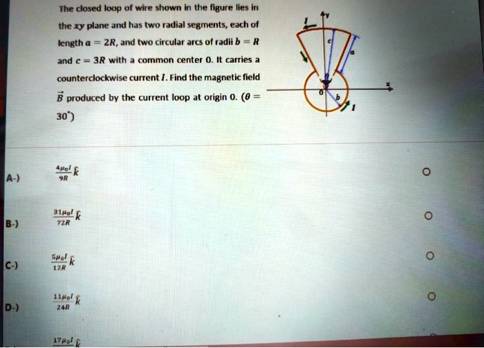 SOLVED:The closed loop of wire shown in the ligure lies in the xy plane ...