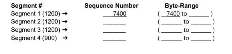 SOLVED: 4500 bytes of data are being transferred over a TCP connection ...