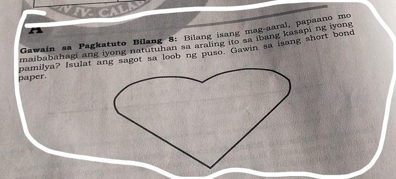 SOLVED: Gawain sa Pagkatuto Bilang 8: Bilang isang mag-aaral, papaano ...